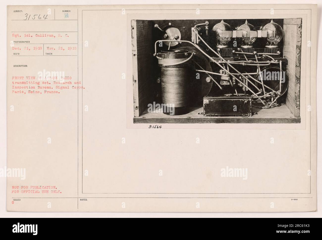 "Sgt. 1cl. Gallivan operates a tank radio transmitting set at the ...