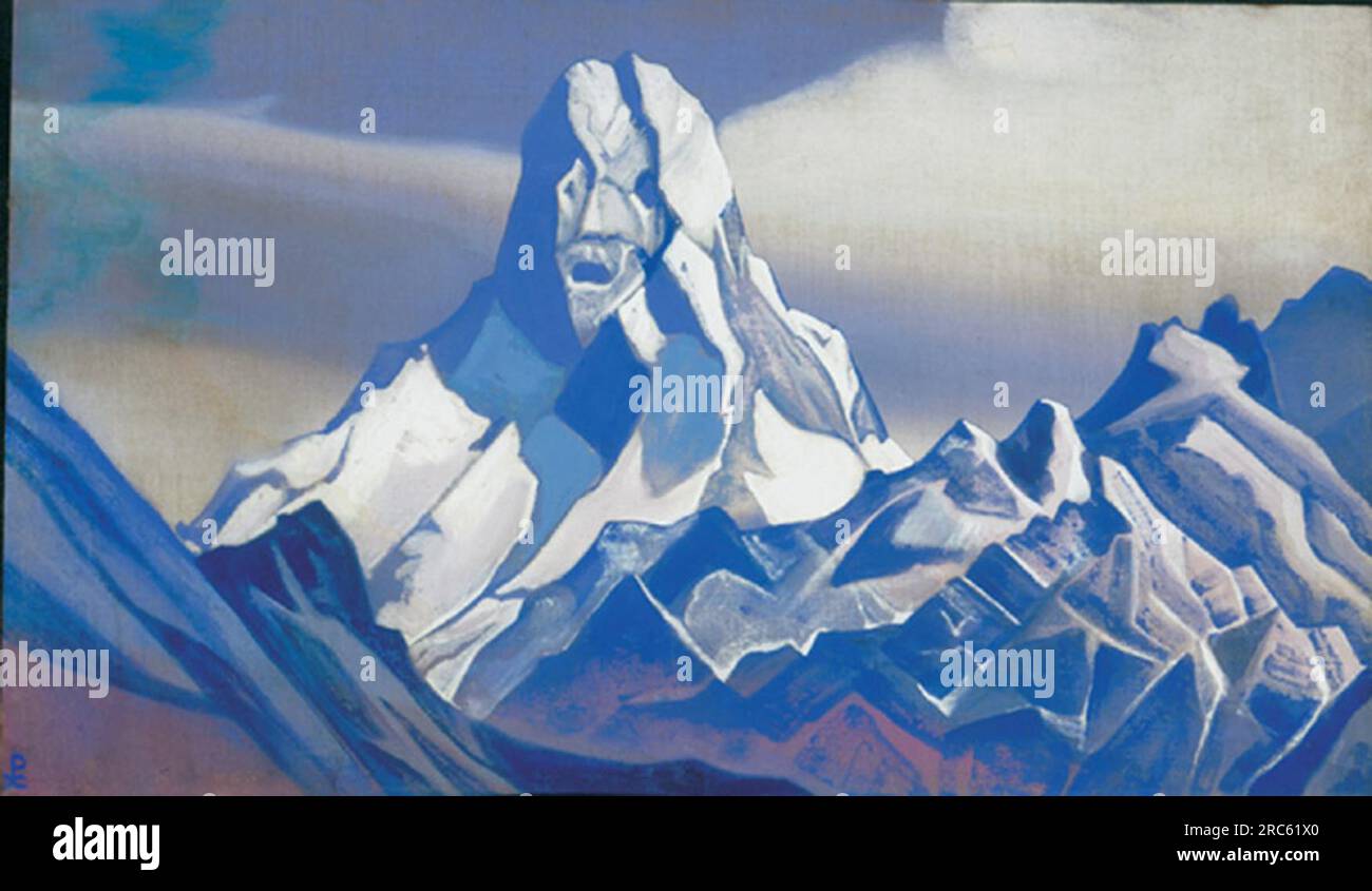 Ice sphinx 1938 by Nicholas Roerich Stock Photo - Alamy