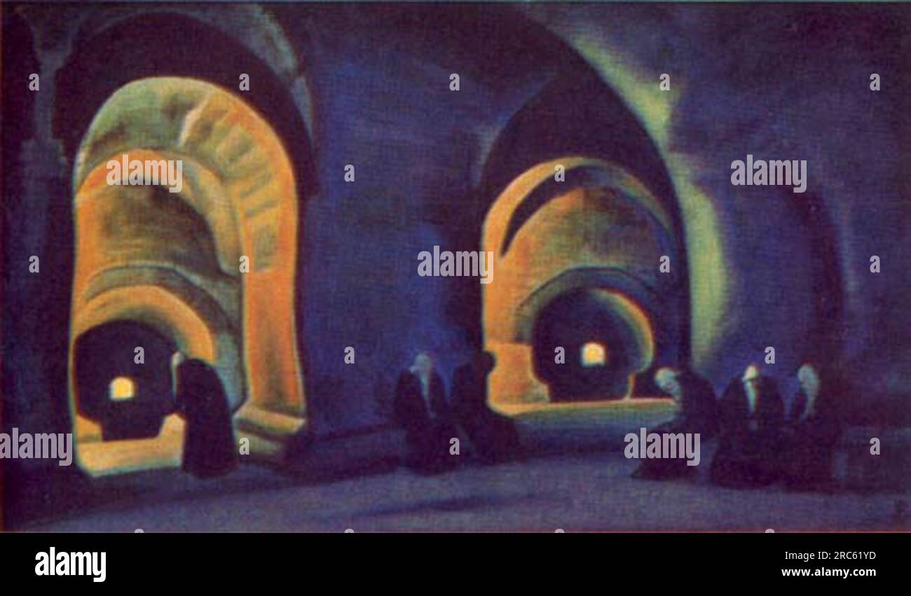 Tower of terror 1939 by Nicholas Roerich Stock Photo - Alamy
