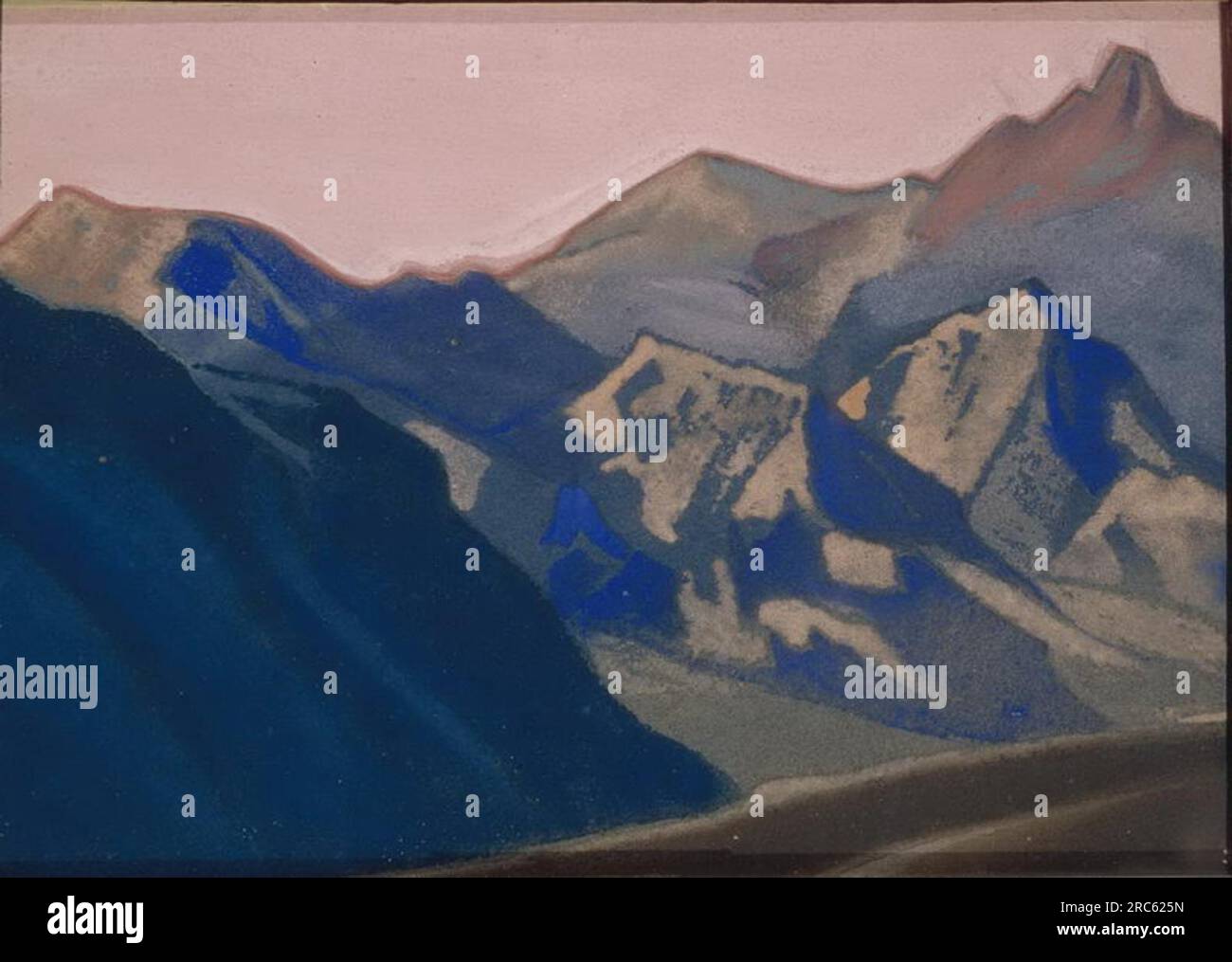Himalayas. Chain of mountains. 1942 by Nicholas Roerich Stock Photo - Alamy