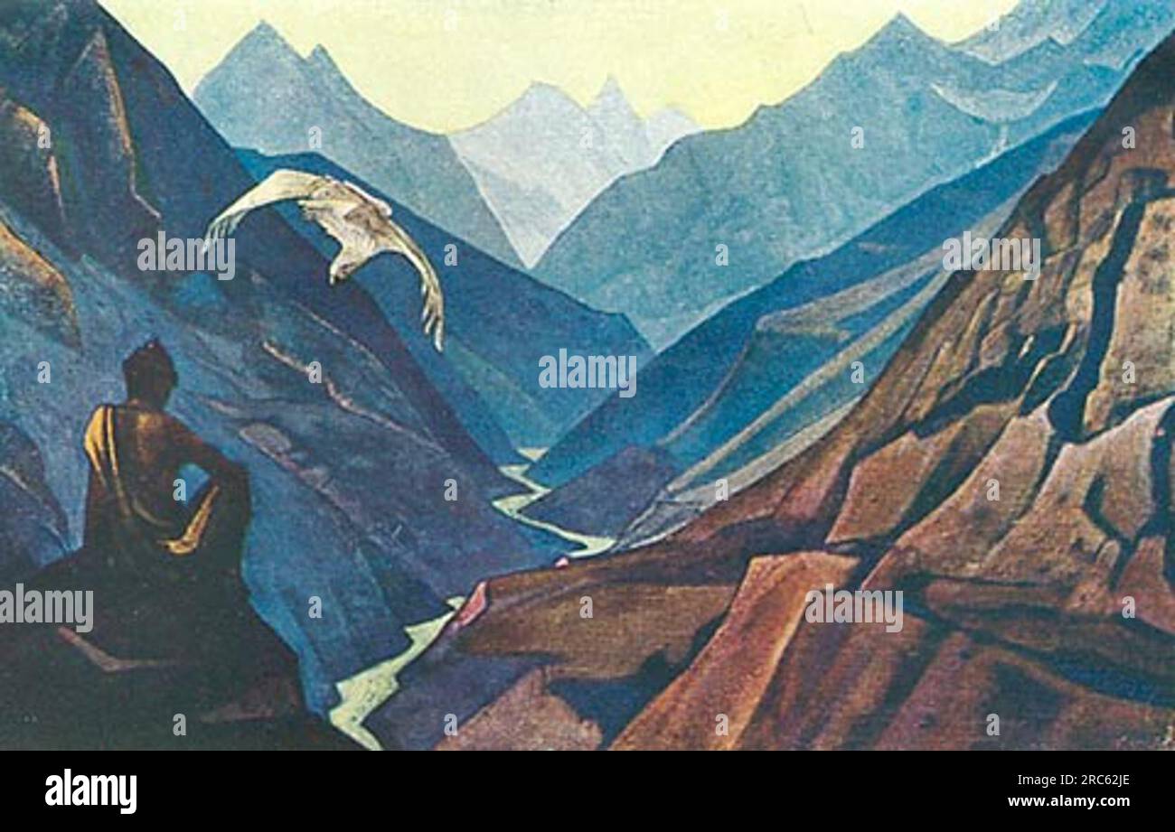 Teacher's order 1947 by Nicholas Roerich Stock Photo - Alamy