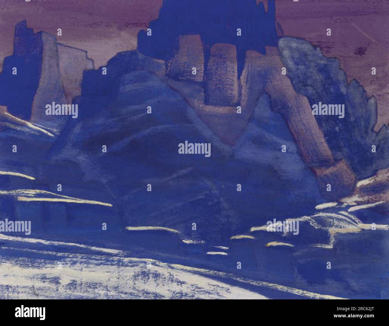Castle of King Gesar by Nicholas Roerich Stock Photo - Alamy