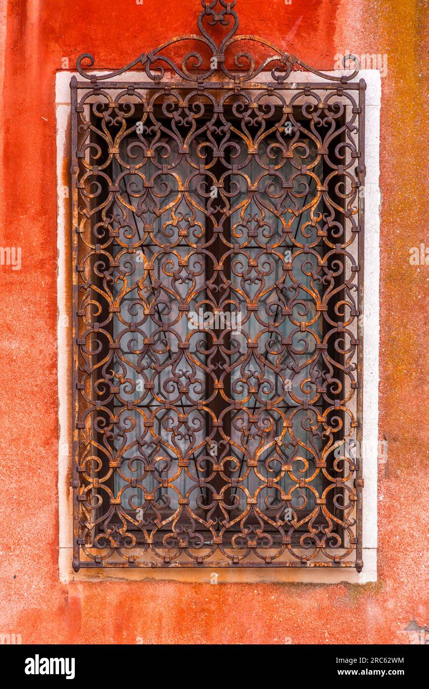 Typical Venetian architecture and window detail from Venice, Italy ...