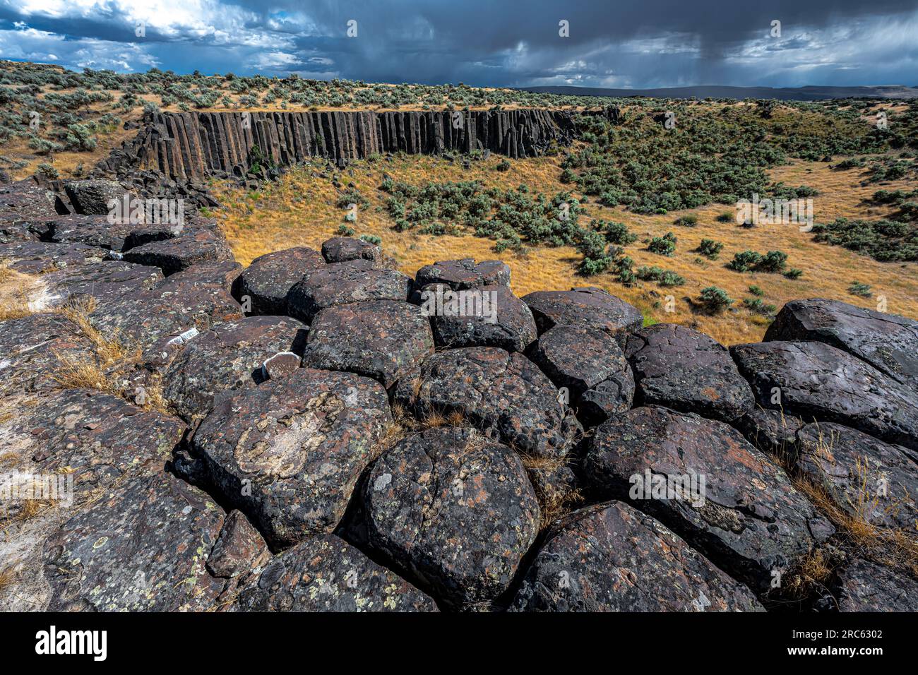 Drumheller Channels National Natural Landmark in WA Stock Photo - Alamy
