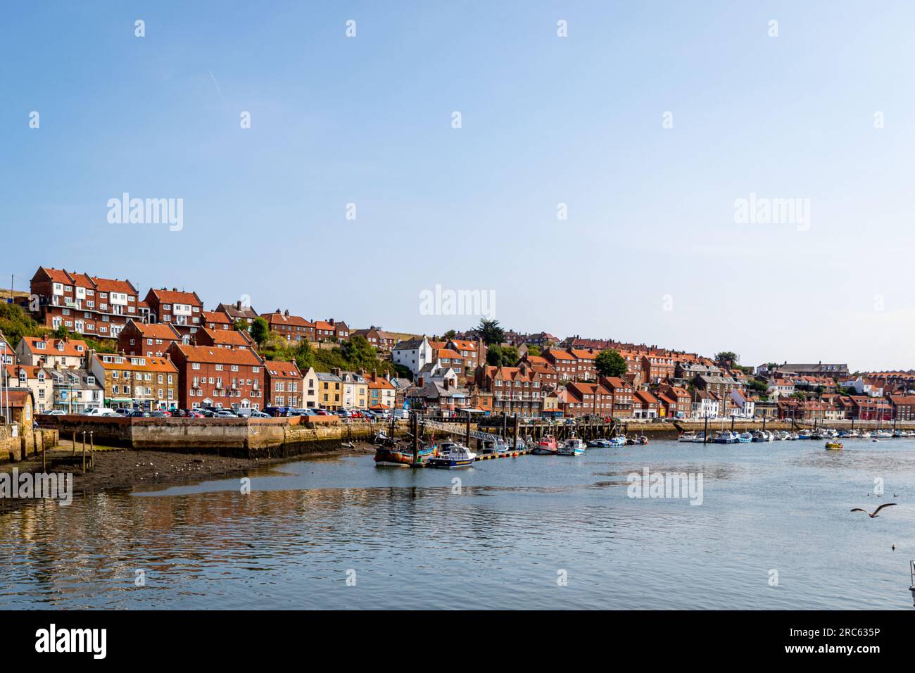 Amazing view footage taken in Whitby Stock Photo - Alamy