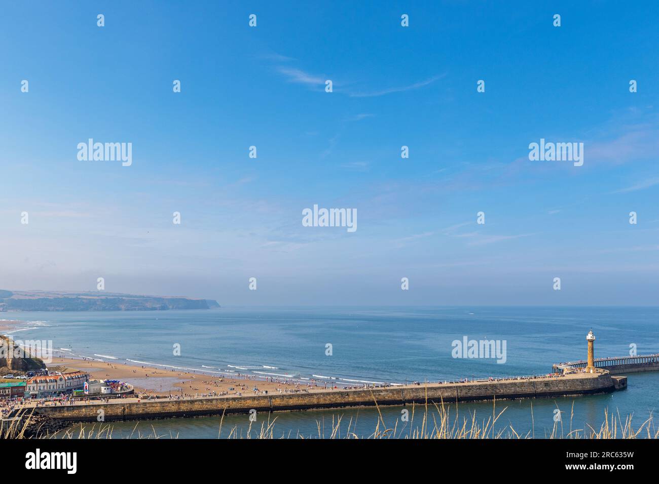 Stunning view footage taken in Whitby Stock Photo - Alamy