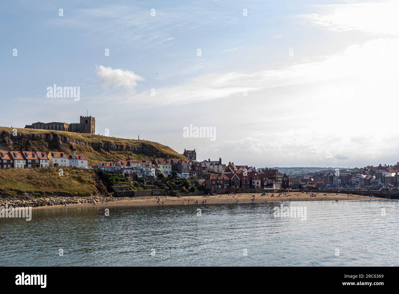 Stunning view footage taken in Whitby Stock Photo - Alamy