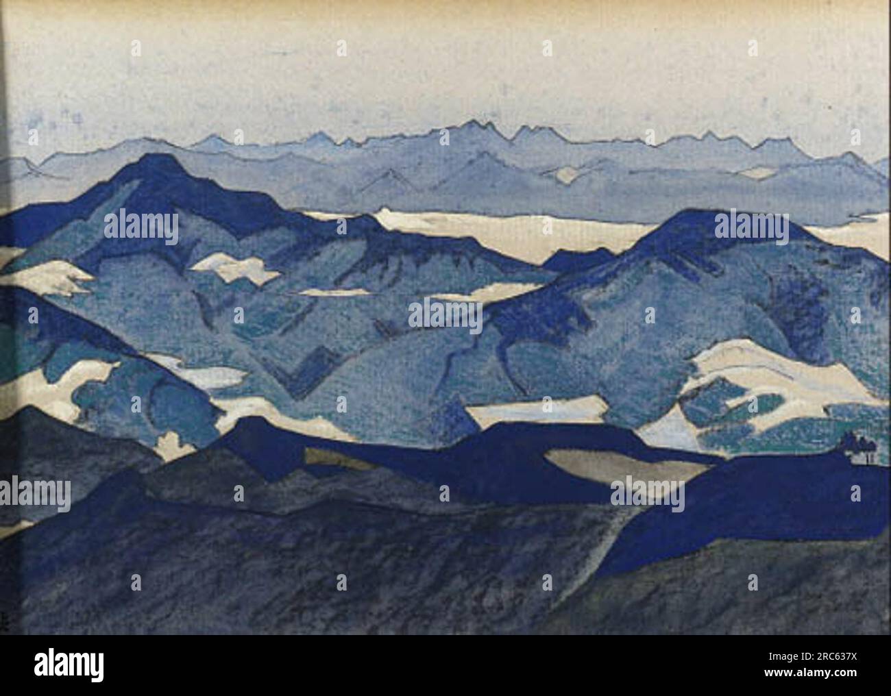 View of Jelar La by Nicholas Roerich Stock Photo - Alamy
