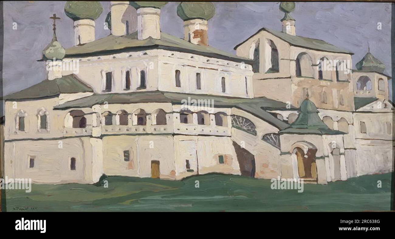 Resurrection Monastery in Uglich 1904 by Nicholas Roerich Stock Photo ...