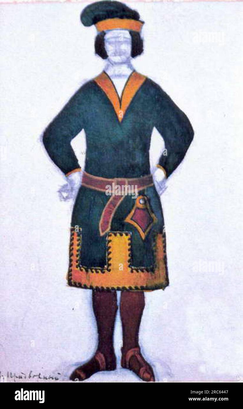 Courtier 1912 by Nicholas Roerich Stock Photo - Alamy