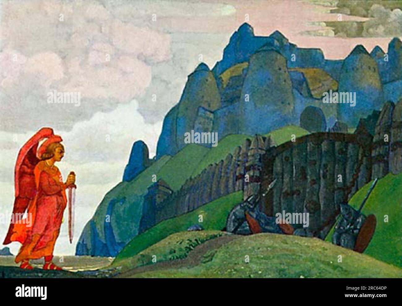 Sword of Courage 1912 by Nicholas Roerich Stock Photo - Alamy