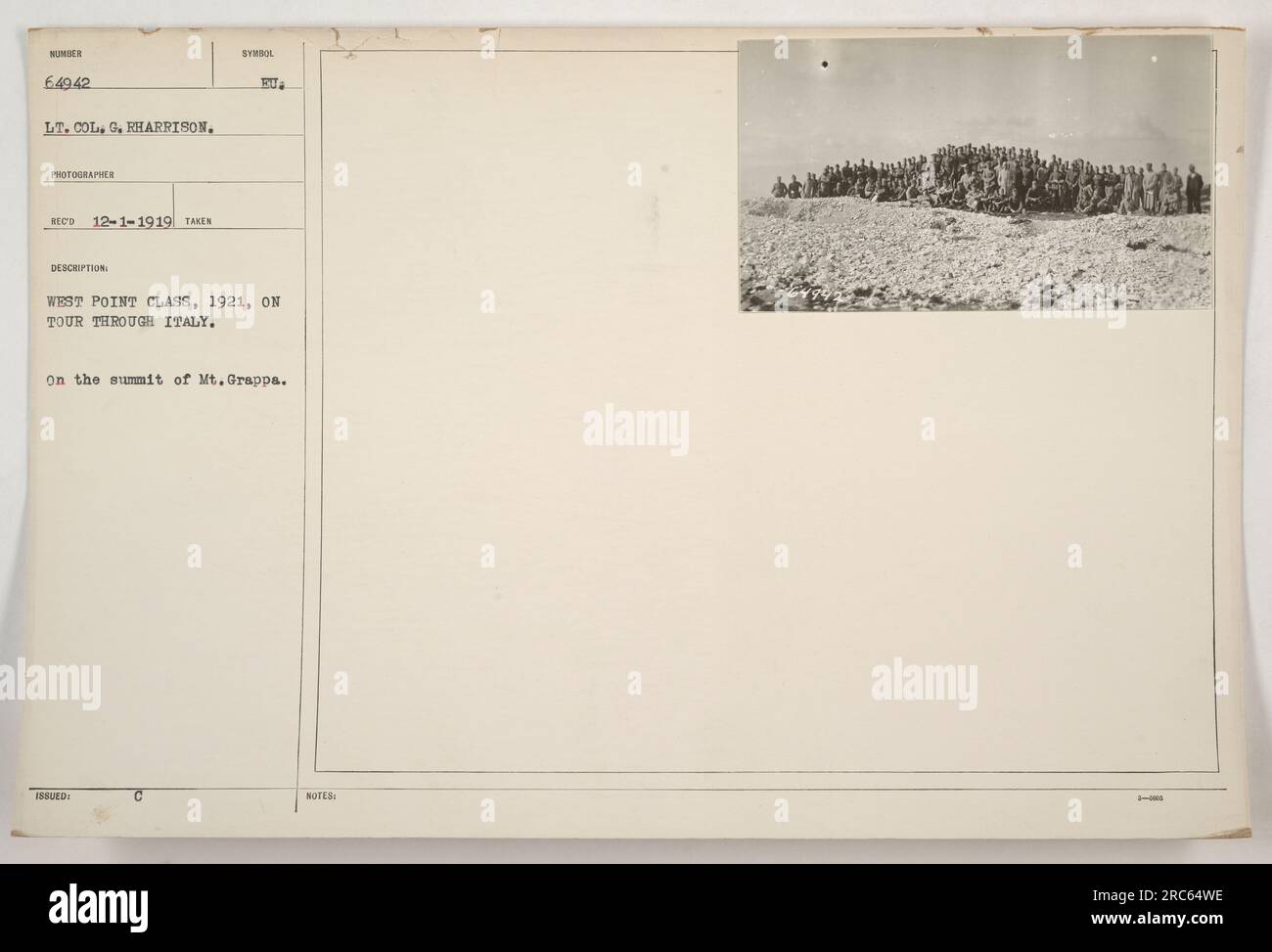 Lt col g rharrison hi-res stock photography and images - Alamy