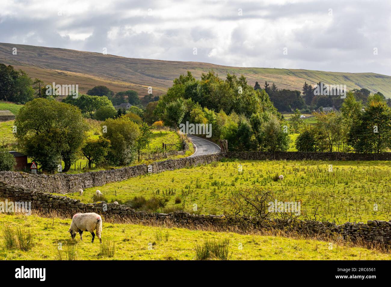 Amazing view footage of the landscape taken in Yorkshire Stock Photo ...