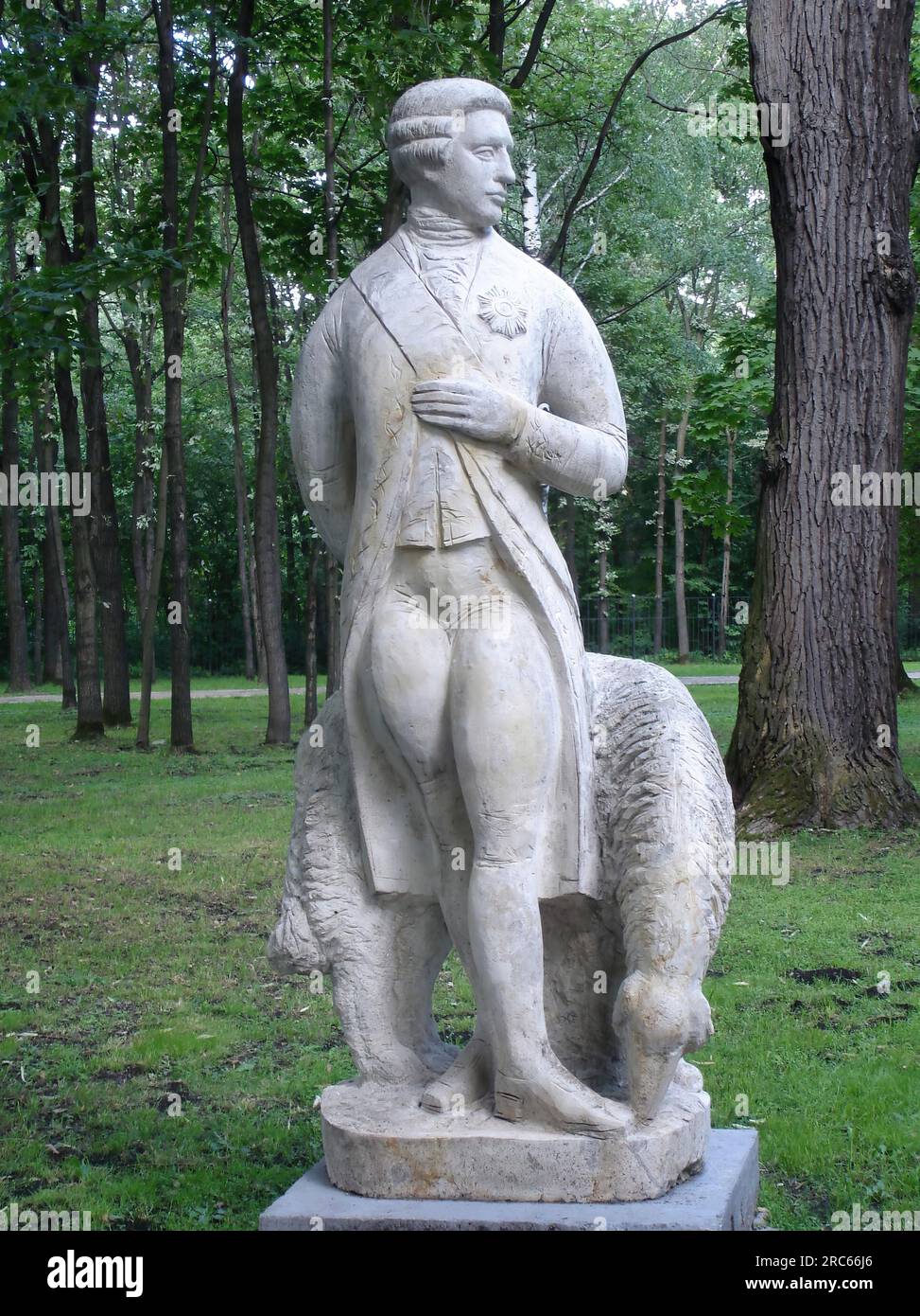 The sculpture park occupies the part in the Ostankino park in Moscow ...