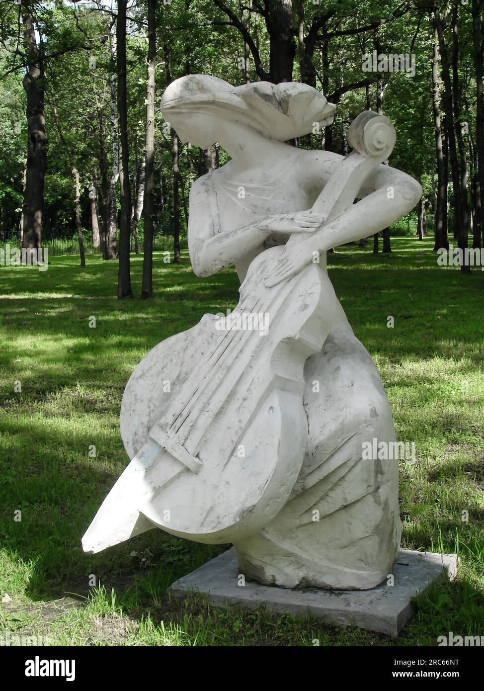 The sculpture park occupies the part in the Ostankino park in Moscow ...