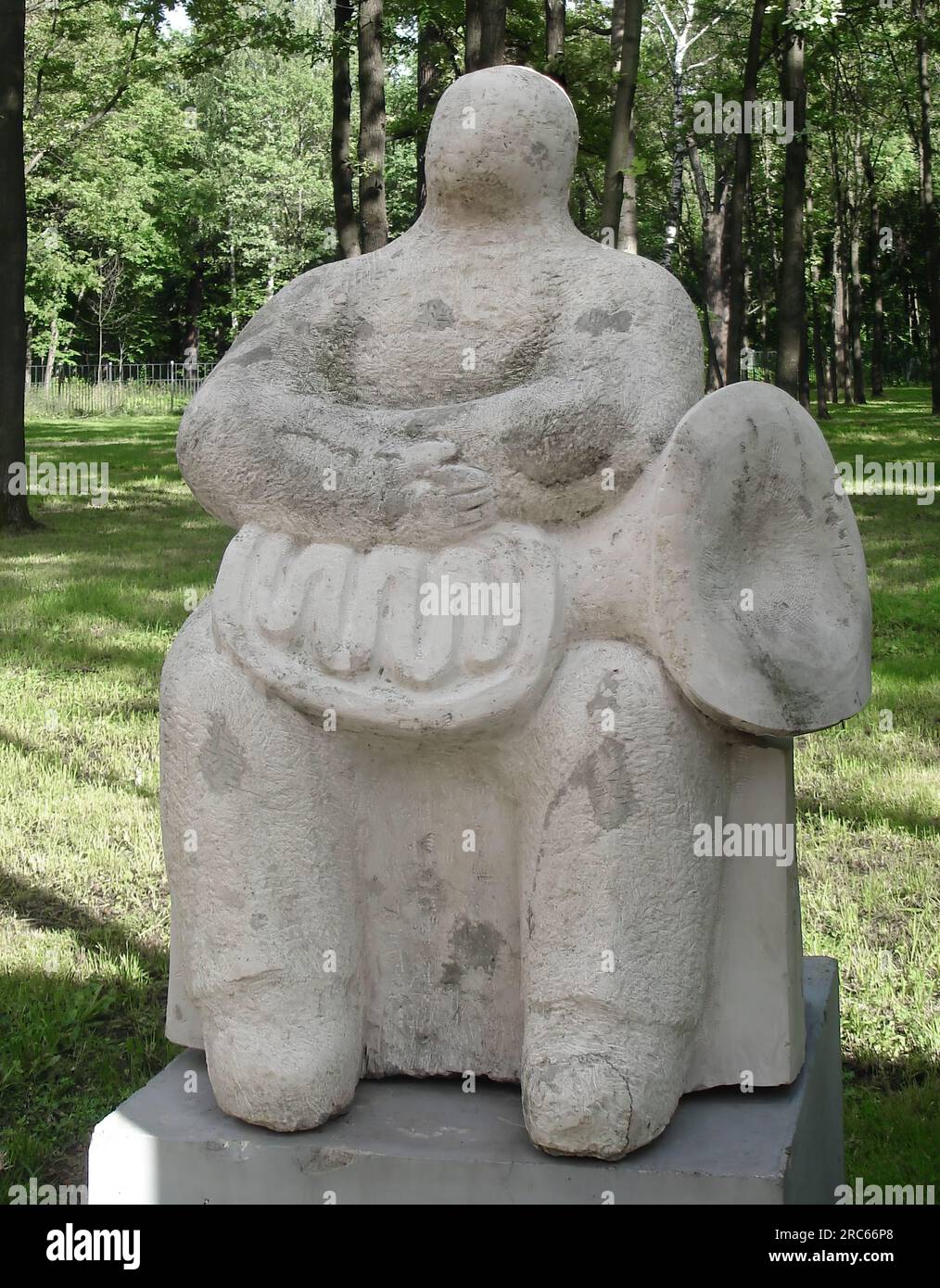 The sculpture park occupies the part in the Ostankino park in Moscow ...