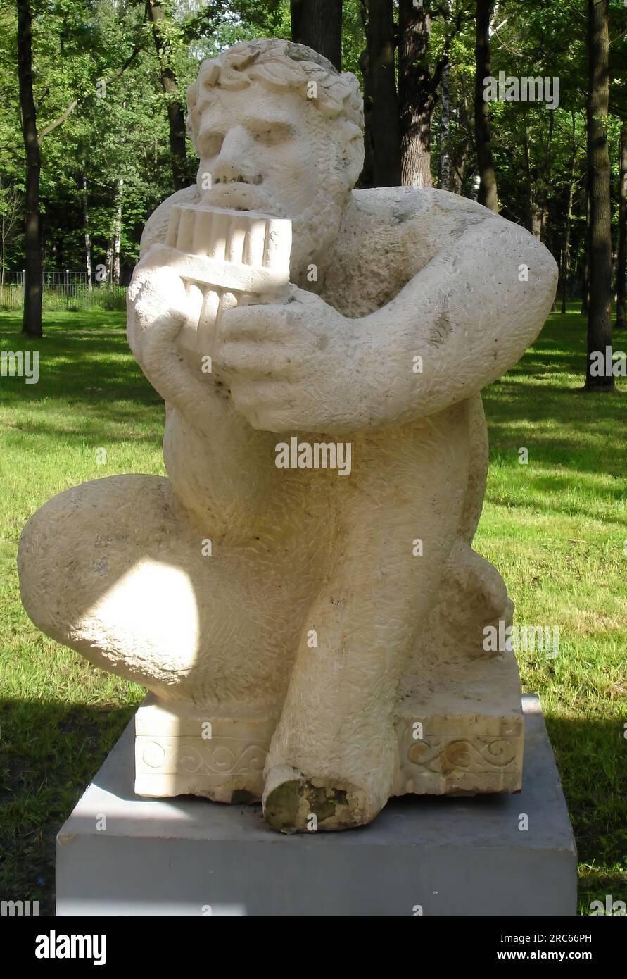The sculpture park occupies the part in the Ostankino park in Moscow ...
