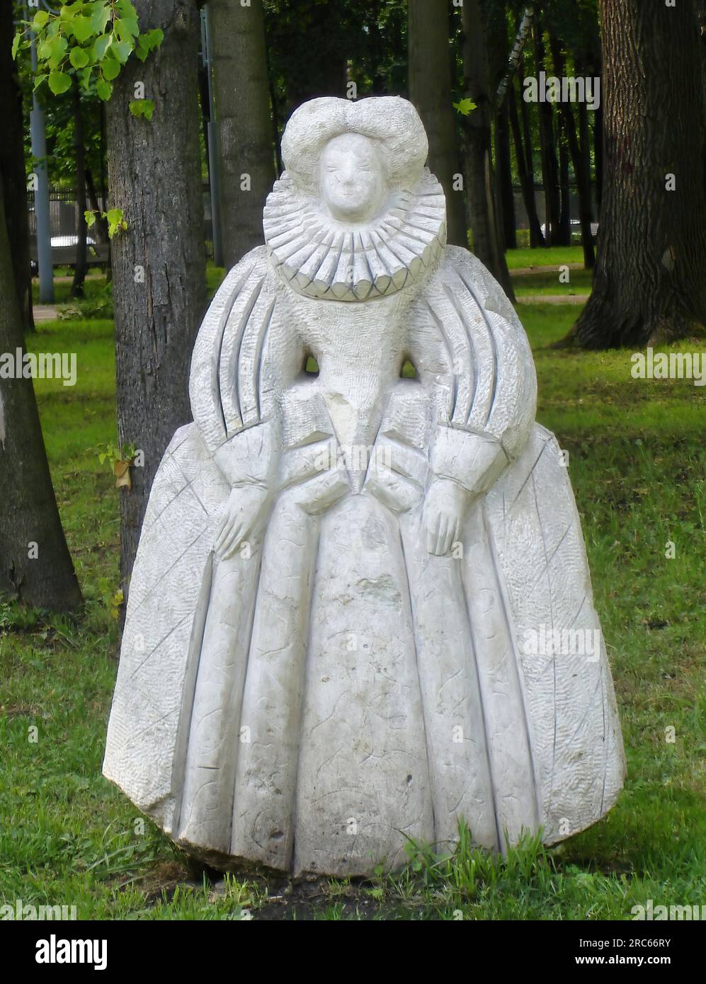 The sculpture park occupies the part in the Ostankino park in Moscow ...