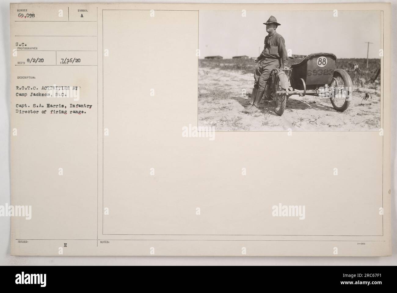 Image shows ROTC activities at Camp Jackson, South Carolina during ...