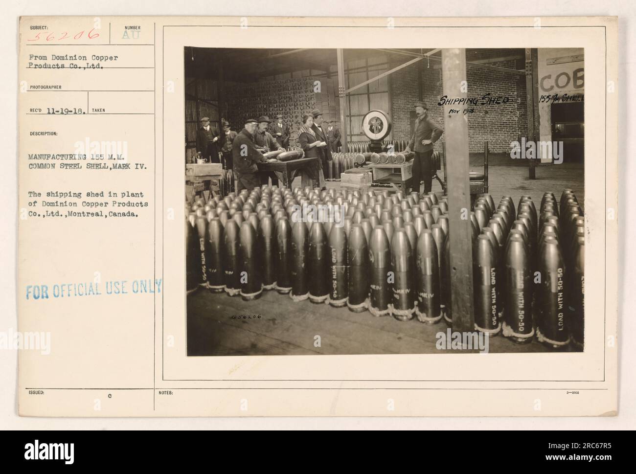 Manufacturing process of 155 mm common steel shell at Dominion Copper ...