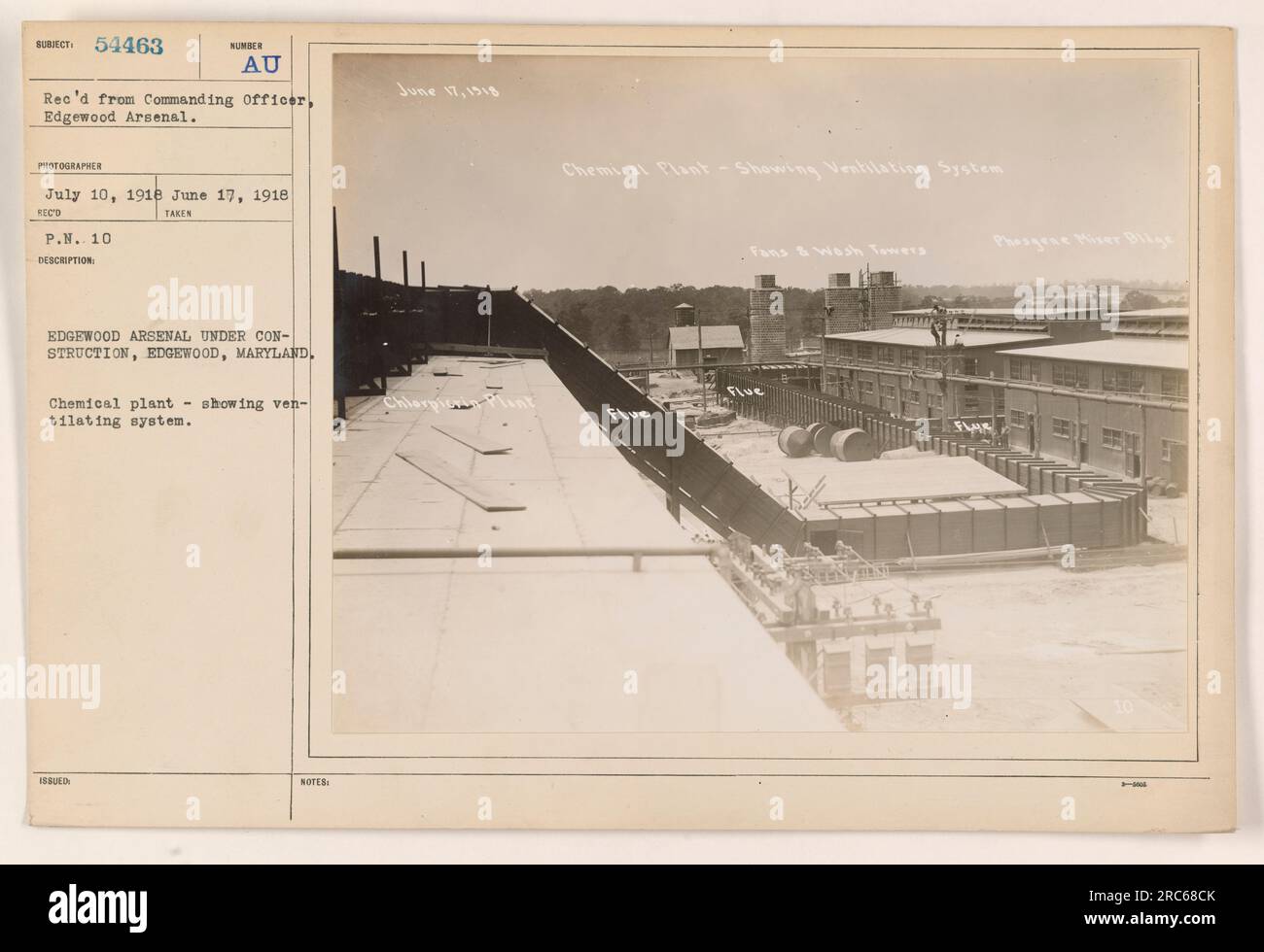 "Edgewood Arsenal under construction, Edgewood, Maryland. Chemical ...