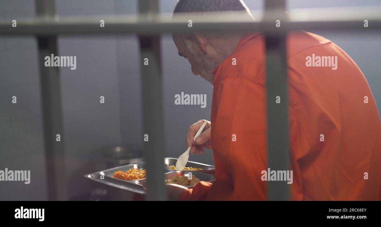 Prison inmate cell bars hi-res stock photography and images - Alamy