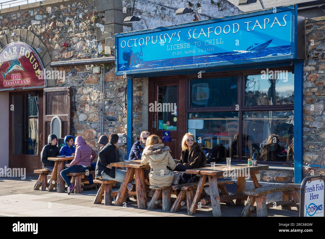 Howth, Ireland, Octopussy Seafood Tapas Stock Photo - Alamy