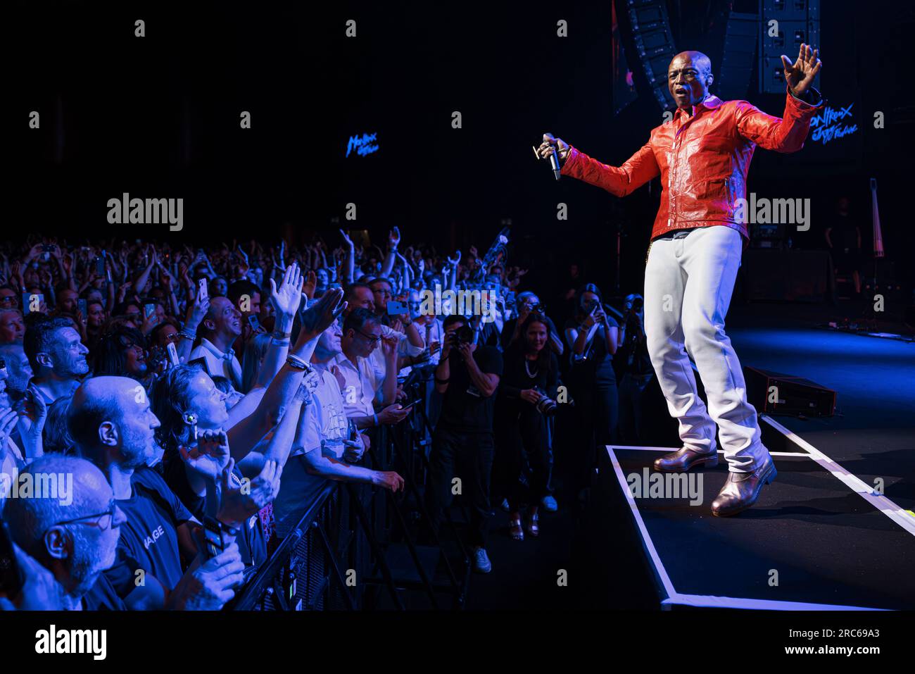 British singer Seal performs on the Auditorium Stravinski stage during ...