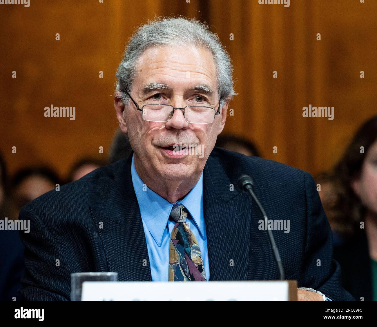 Washington, United States. 12th July, 2023. Stephen Goss, Chief Actuary ...