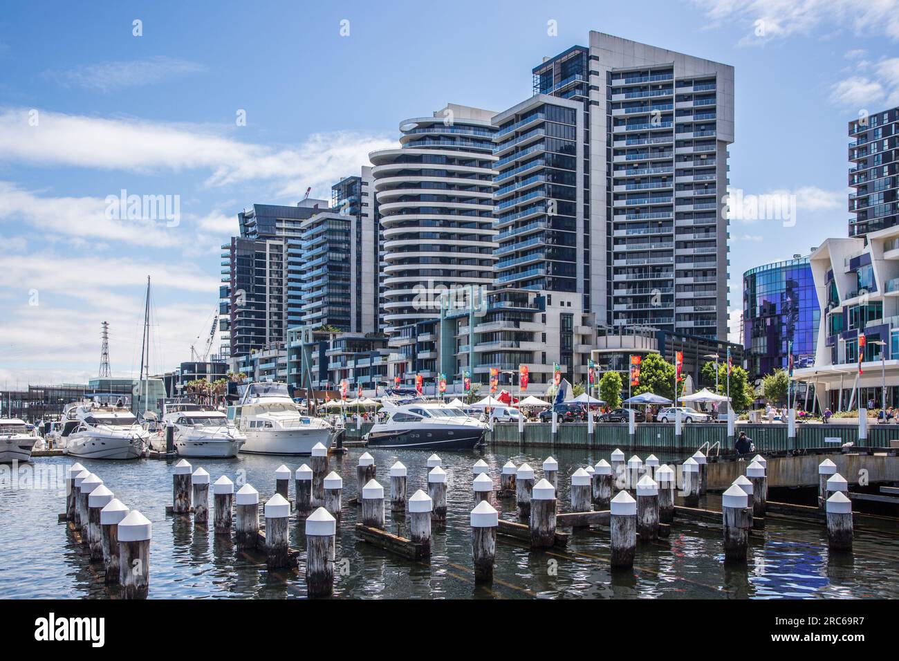 Melbourne City Marina at Docklands in Waterfront City Stock Photo - Alamy