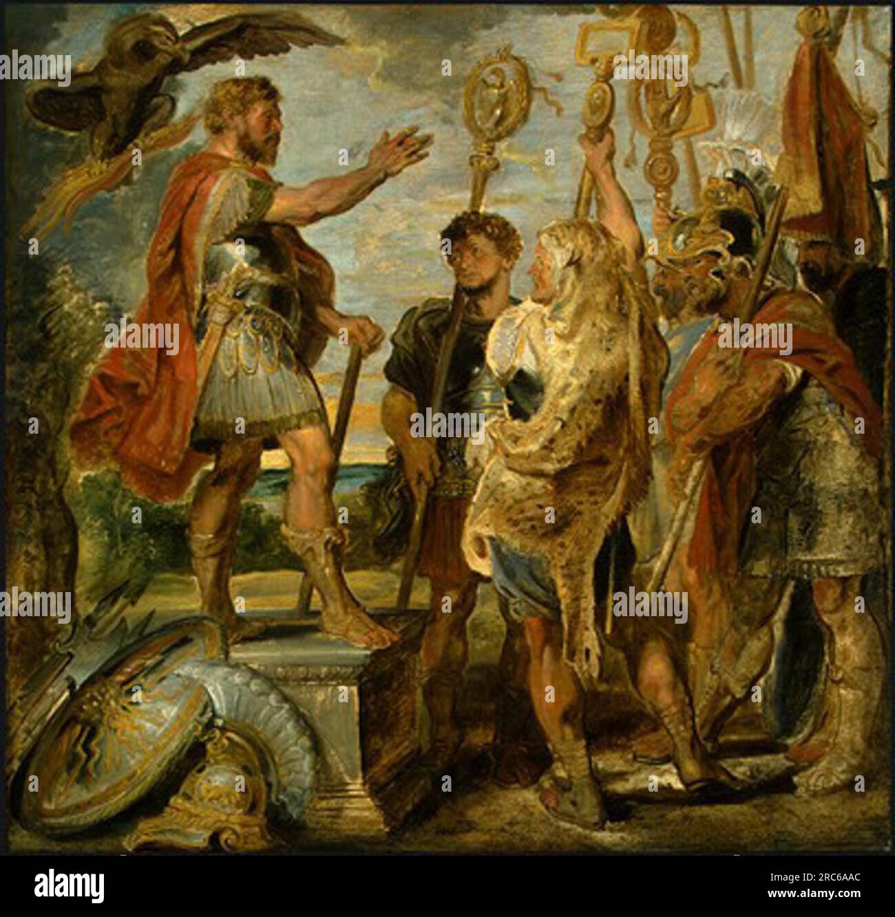 Decius Mus Addressing the Legions 1616 by Peter Paul Rubens Stock Photo ...