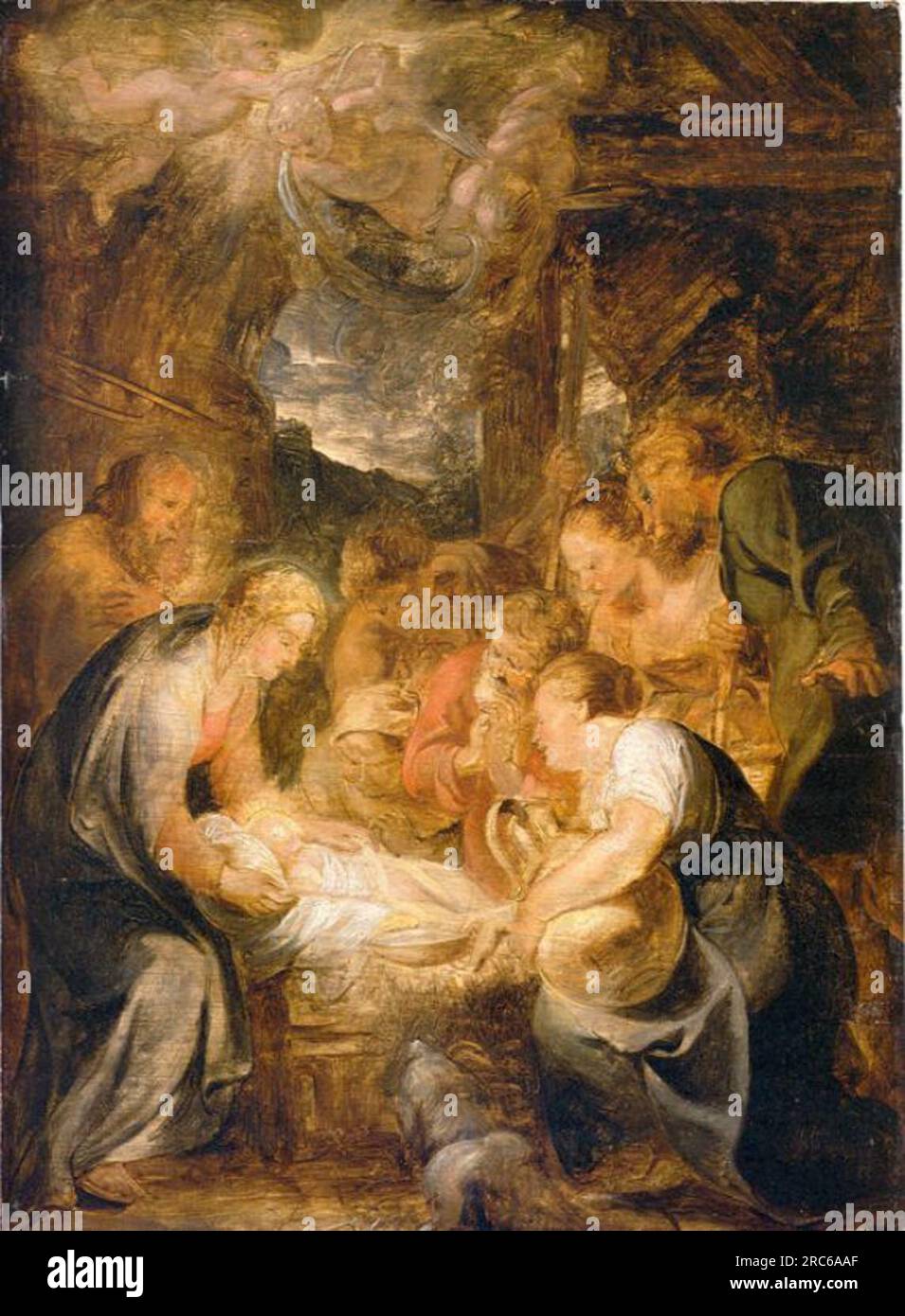 Adoration of the Shepherds 1616 by Peter Paul Rubens Stock Photo - Alamy