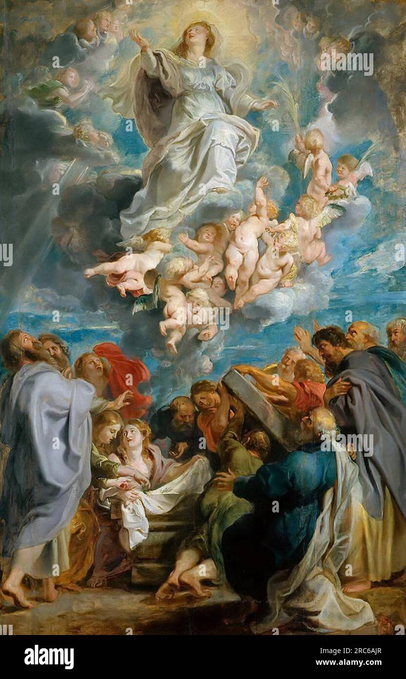 Assumption of Virgin 1620 by Peter Paul Rubens Stock Photo - Alamy