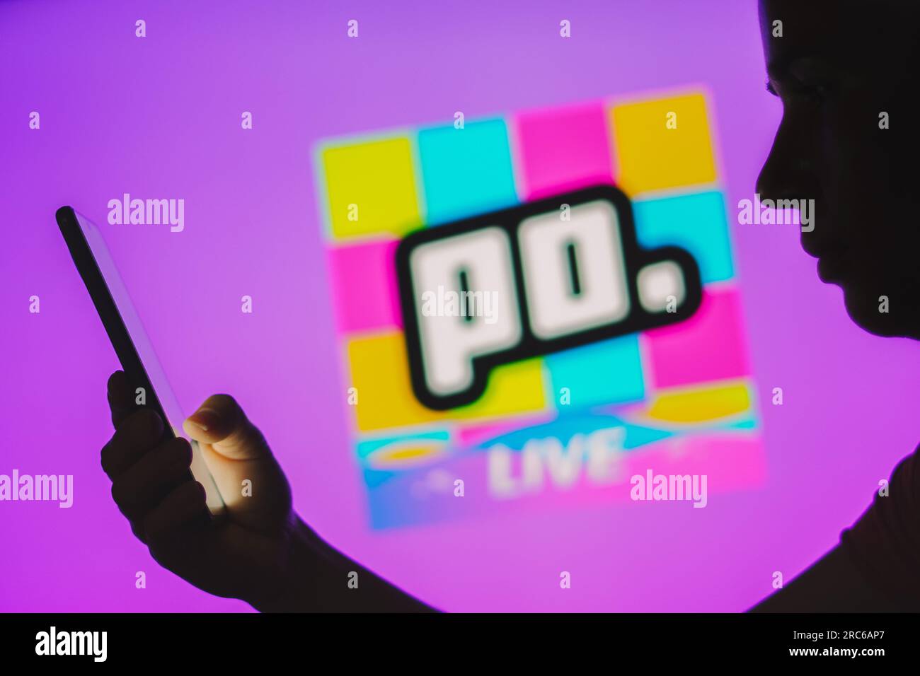 Poppo live logo hi-res stock photography and images - Alamy