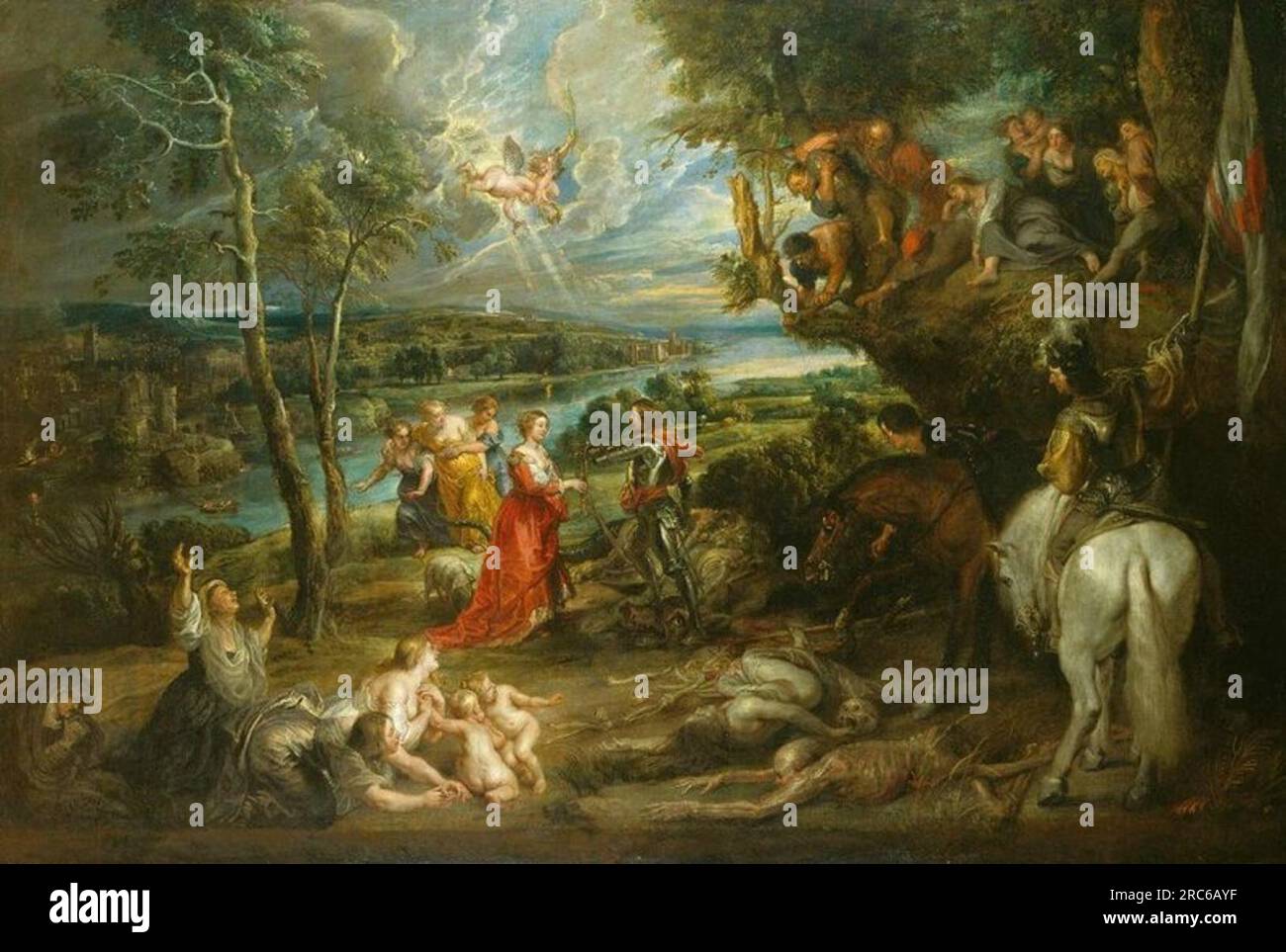 George and the dragon paul rubens hi-res stock photography and images ...