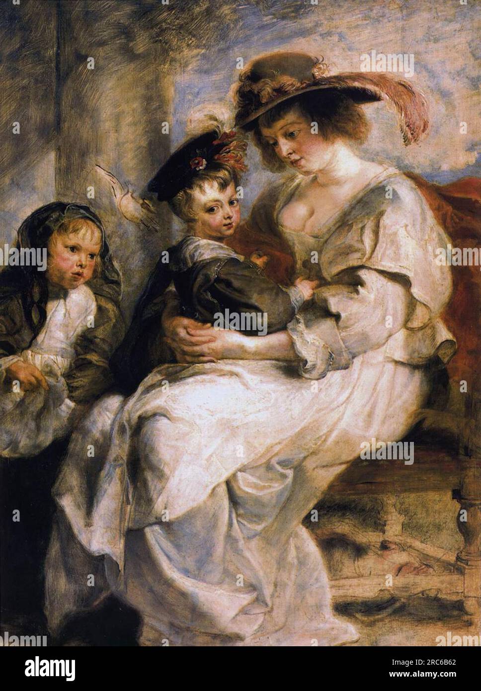 Helene Fourment with her Children 1637 by Peter Paul Rubens Stock Photo ...