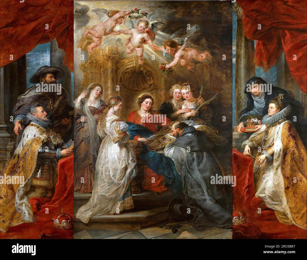 The Triptych of Saint Ildefonso Altar by Peter Paul Rubens Stock Photo - Alamy