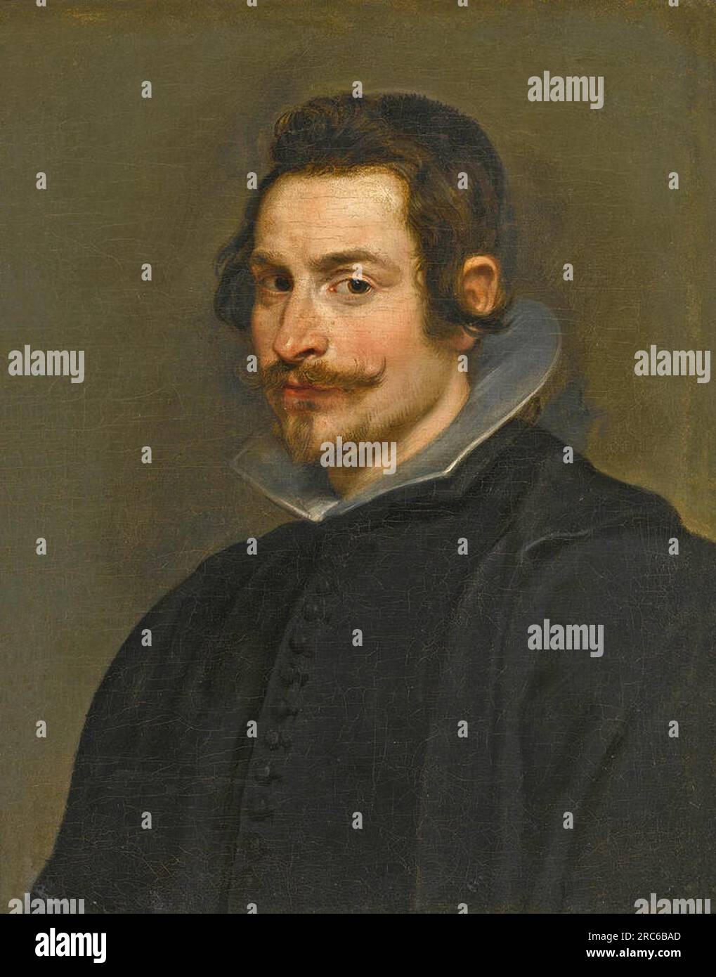 Portrait of a Gentleman Half Length Wearing Black by Peter Paul Rubens ...