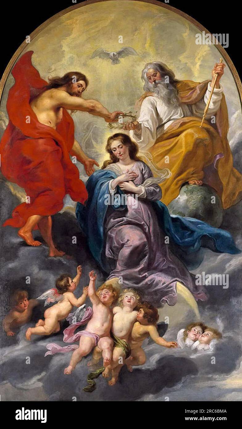 The Coronation of the Virgin by Peter Paul Rubens Stock Photo - Alamy
