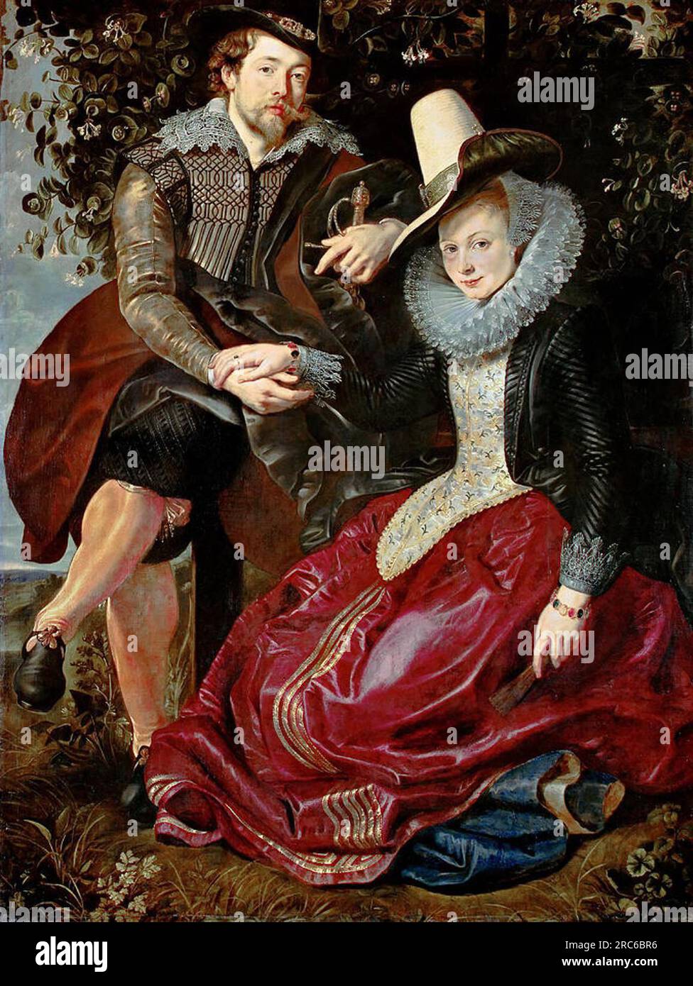 Self Portrait with His First Wife Isabella Brant in the Honeysuckle ...
