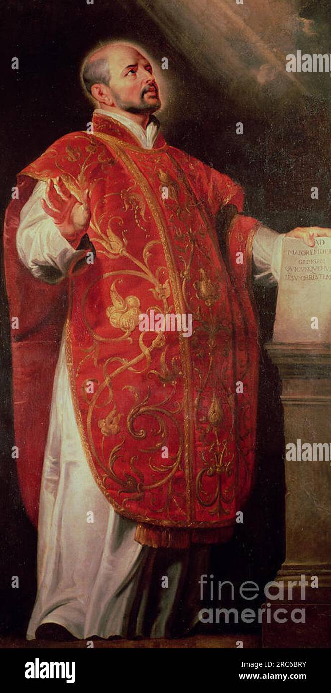 Saint Ignatius of Loyola by Peter Paul Rubens Stock Photo - Alamy