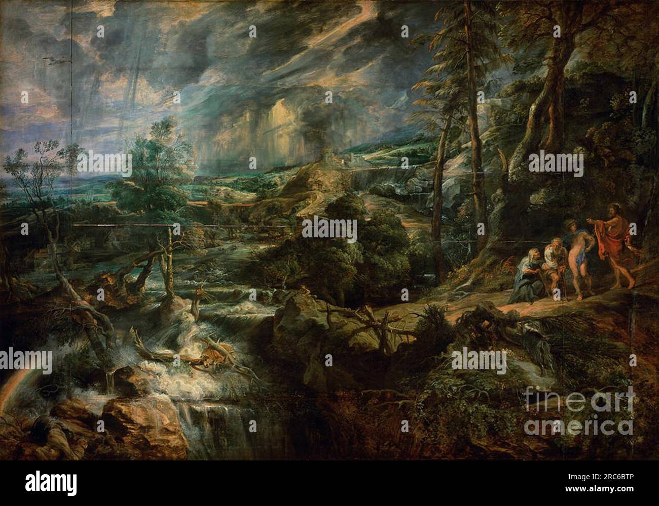 Landscape with Philemon and Baucis by Peter Paul Rubens Stock Photo - Alamy