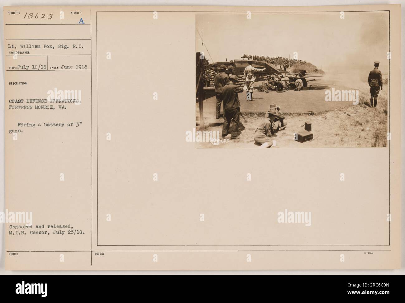 Lt. William Fox, a Signal Corps member, is captured in this photo taken ...