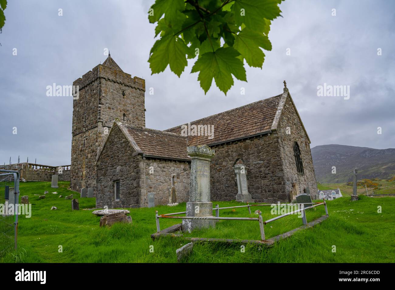 Exterior of St Clement's Church Rodel Isle of Harris Stock Photo - Alamy