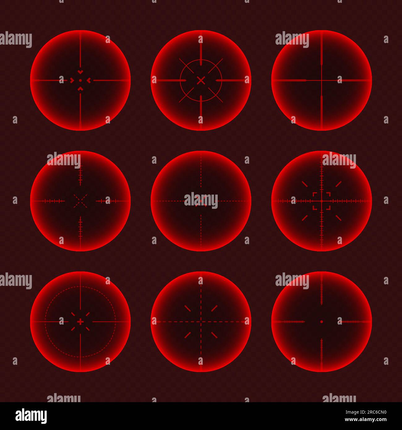 Various weapon thermal infrared sights, sniper rifle optical scopes ...