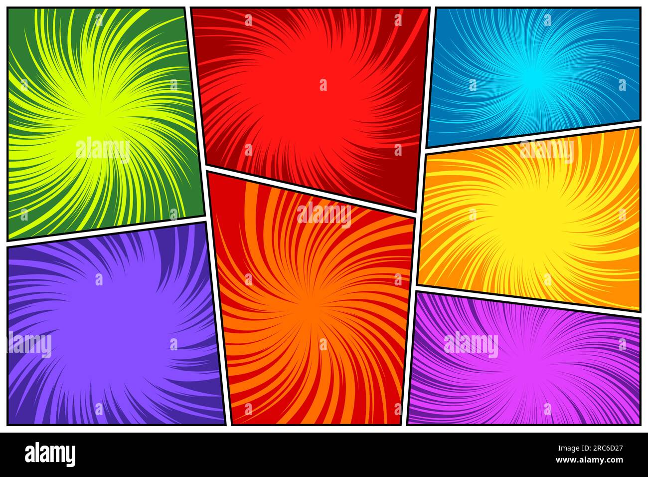 Retro sun rays pop art Cut Out Stock Images & Pictures - Alamy