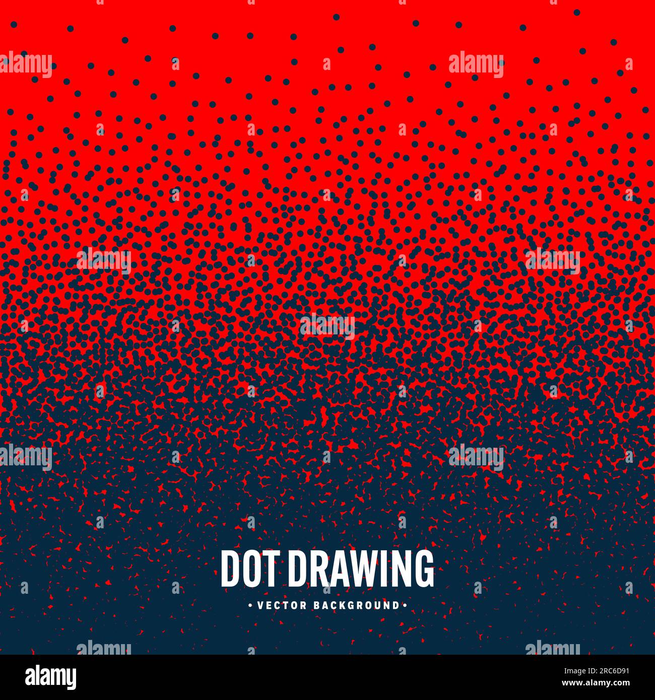 Stipple pattern, red dotted geometric background. Stippling, dotwork ...