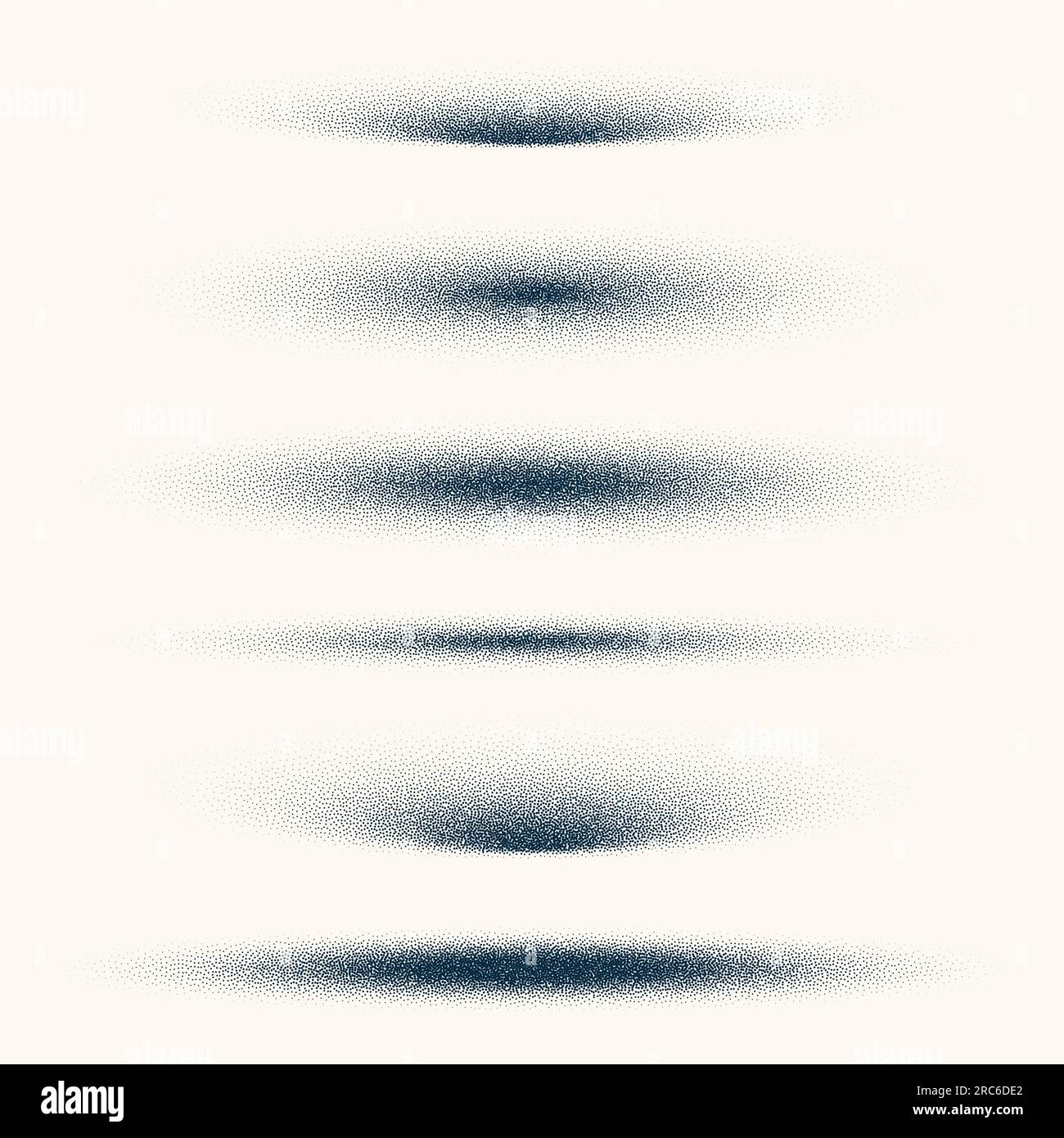 Stipple shadows set, vintage dotted design elements. Fading gradient ...