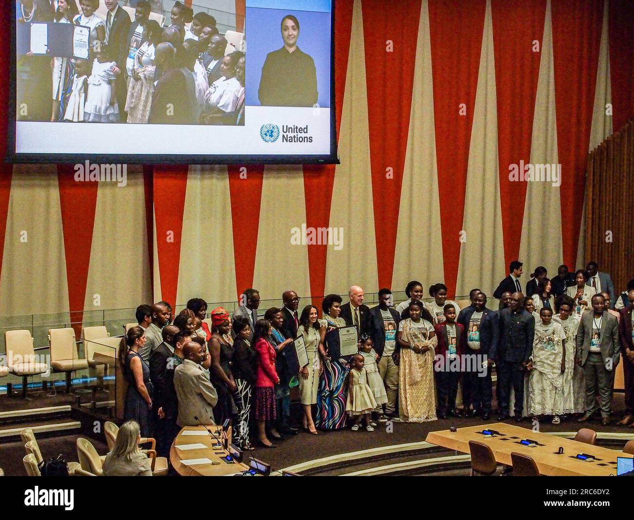 New York, New York, USA. 12th July, 2023. This year, Mrs. ANGELINE ...