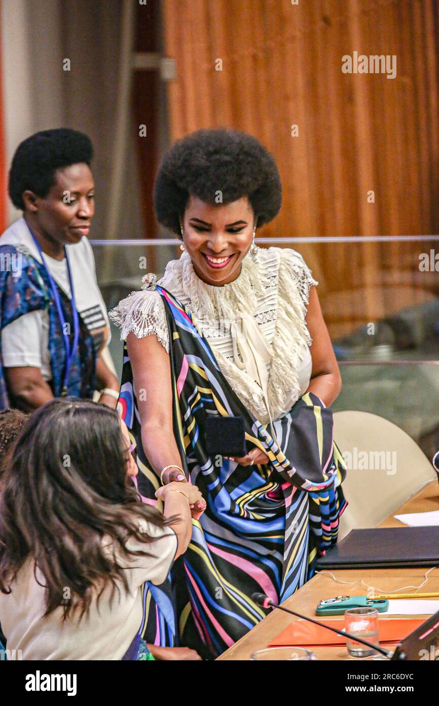 New York, New York, USA. 12th July, 2023. Mrs. ANGELINE NDAYISHIMIYE ...